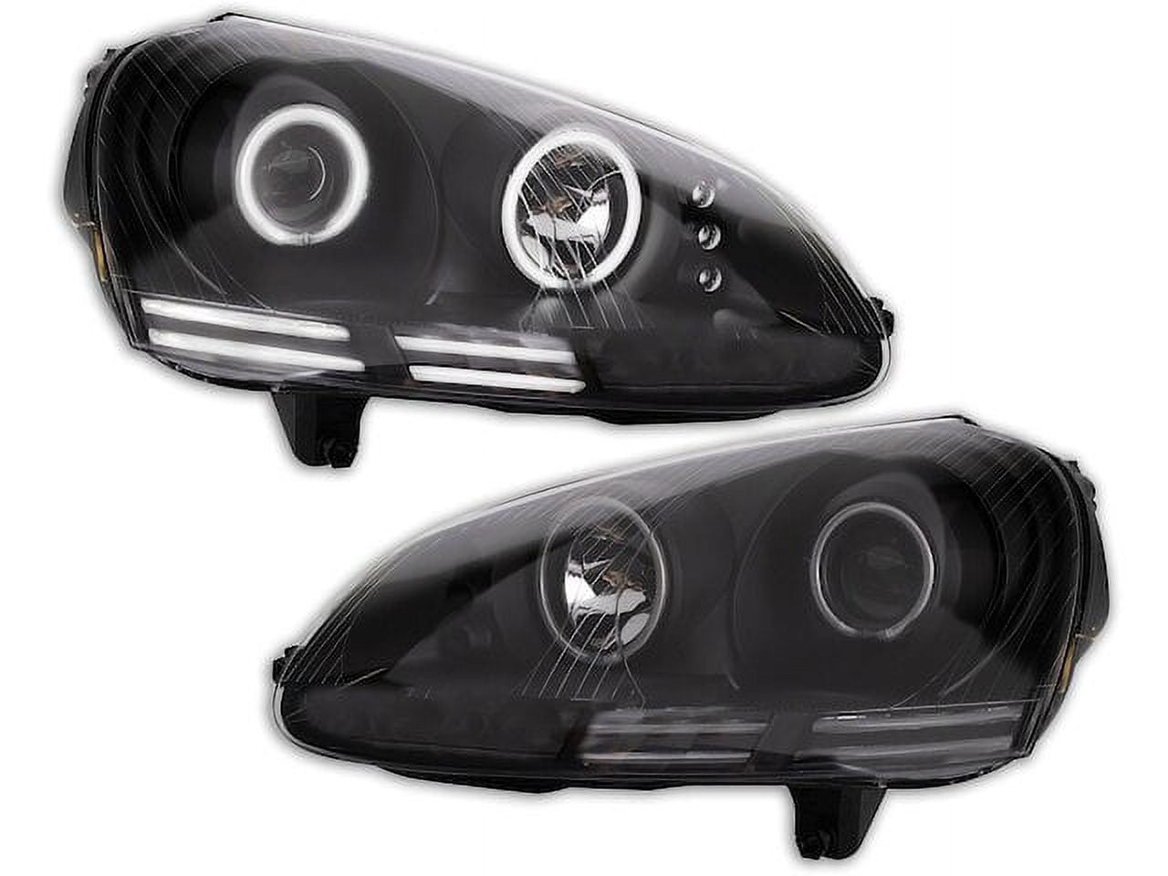 Headlight Set 2 Piece - Compatible with 2005 - 2010 Volkswagen Jetta ...