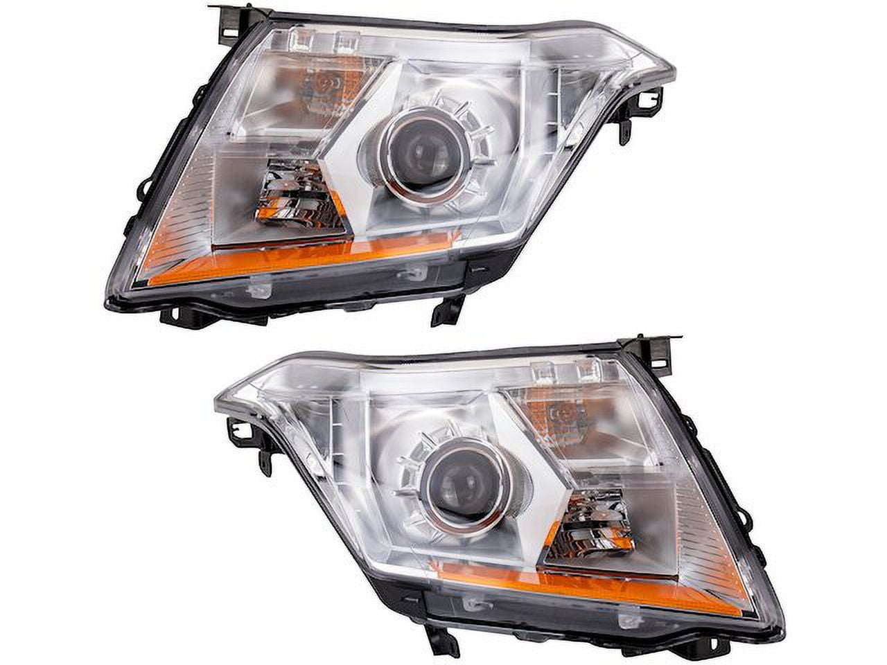 Headlight Set 2 Piece - Compatible with 2010 - 2016 Cadillac SRX 2011 ...