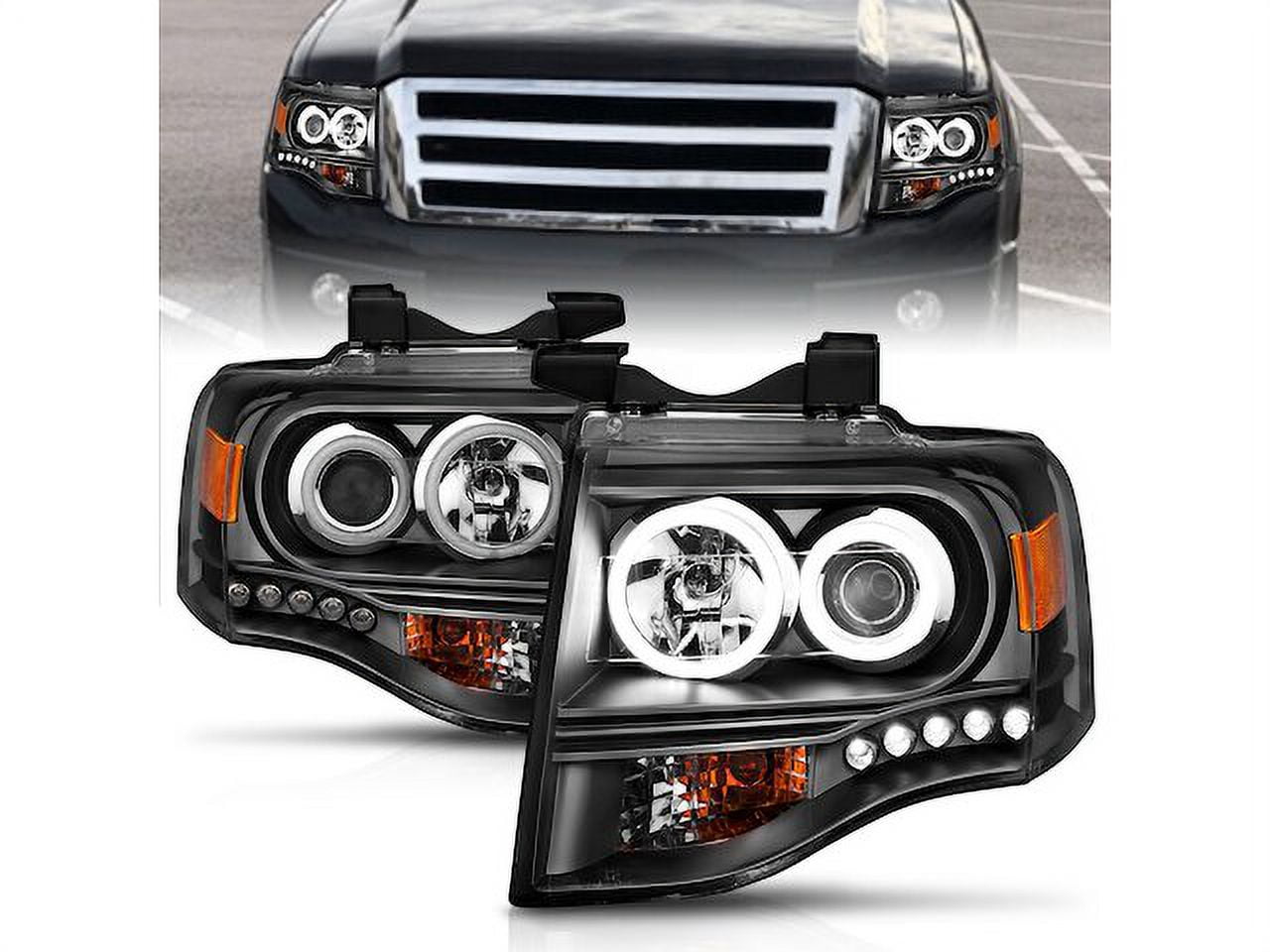 Headlight Set - Compatible with 2007 - 2014 Ford Expedition 2008 2009 ...