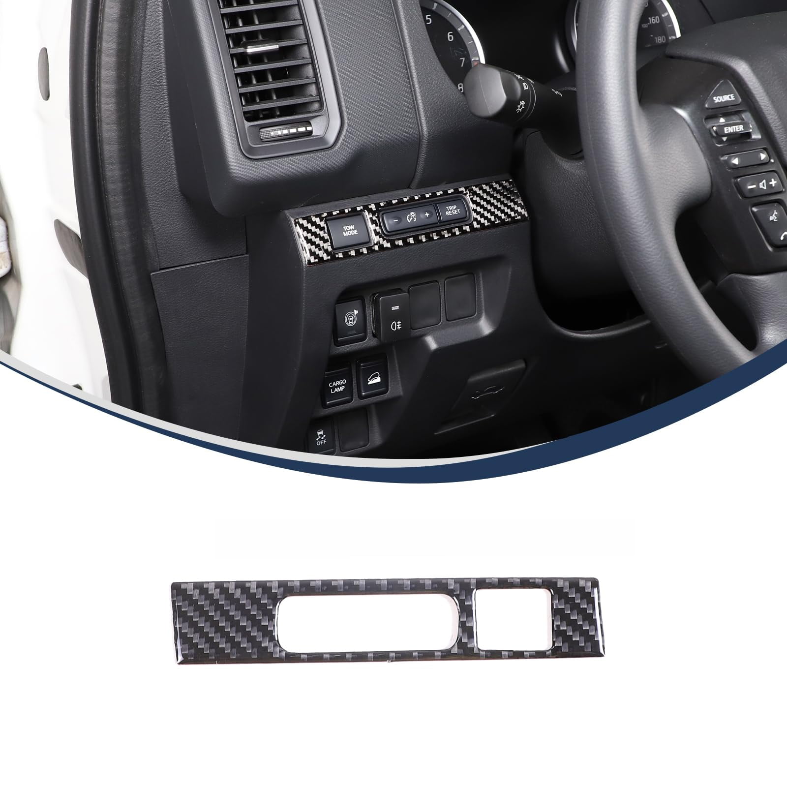 Headlight Switch Button Frame Cover Trim Compatible with Frontier 2022 ...