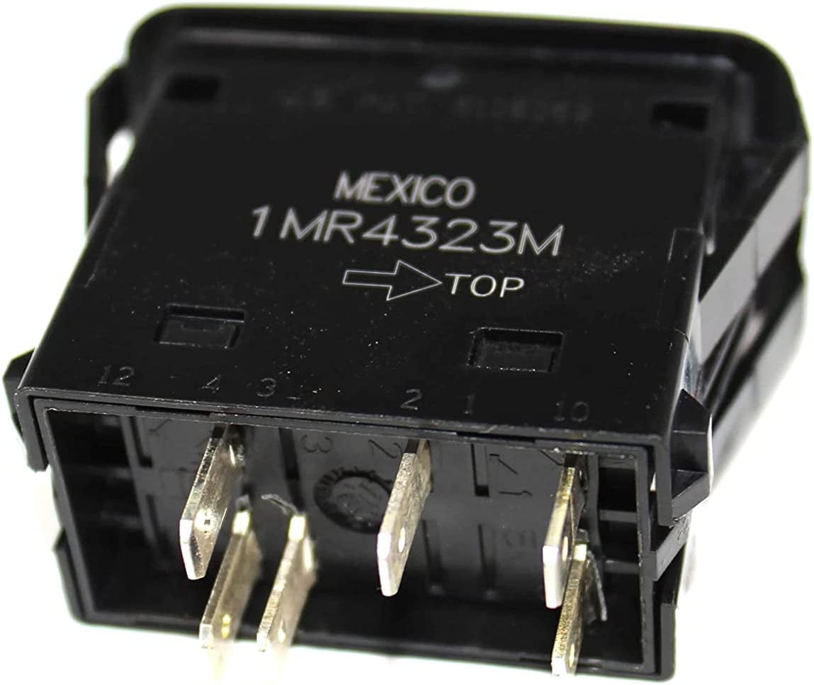 Headlight Switch for MACK Replaces # 1MR4323M Pin Connector (Late CHN ...