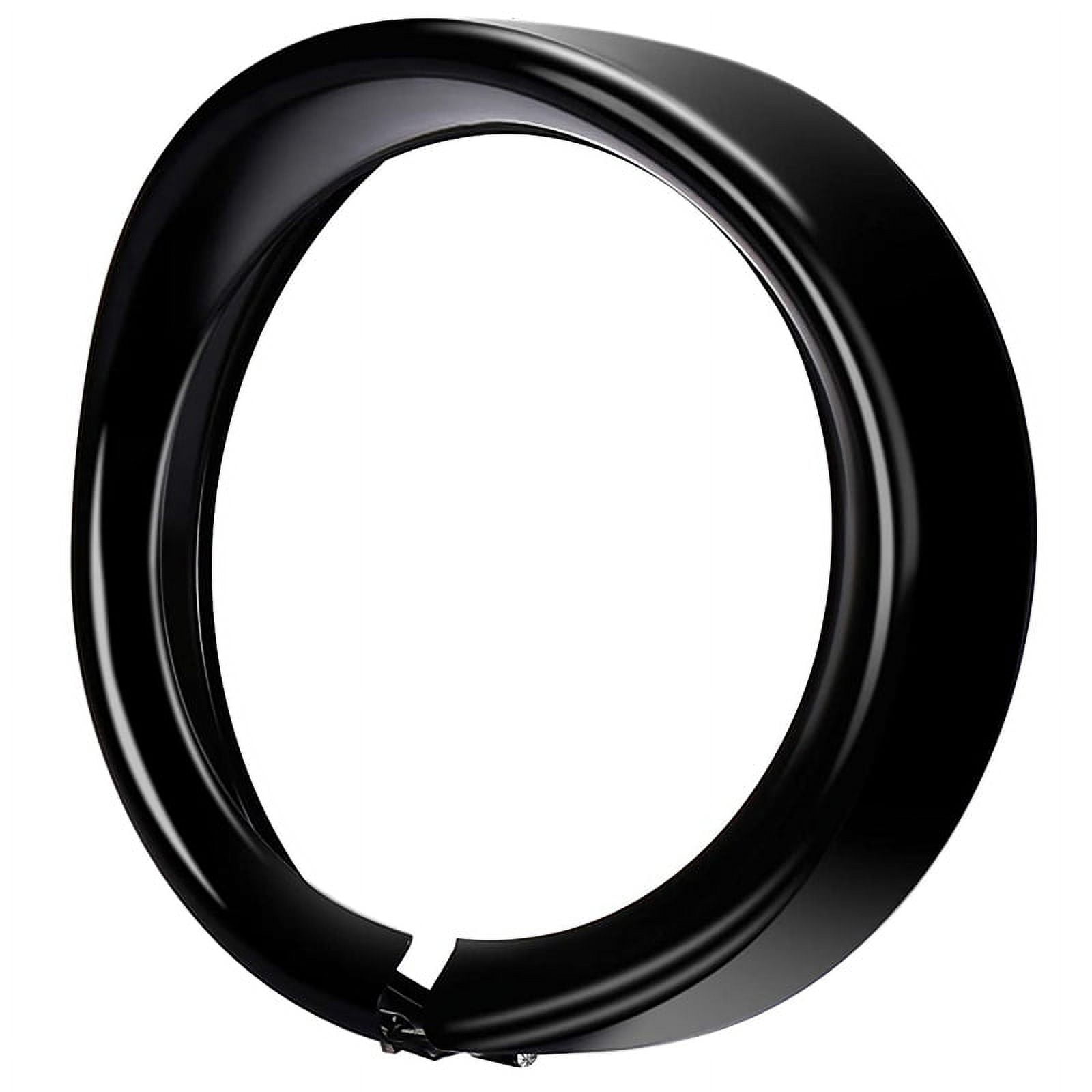 Headlight Trim Ring 7Inch Black Visor Type Motorcycle Trim Ring for ...