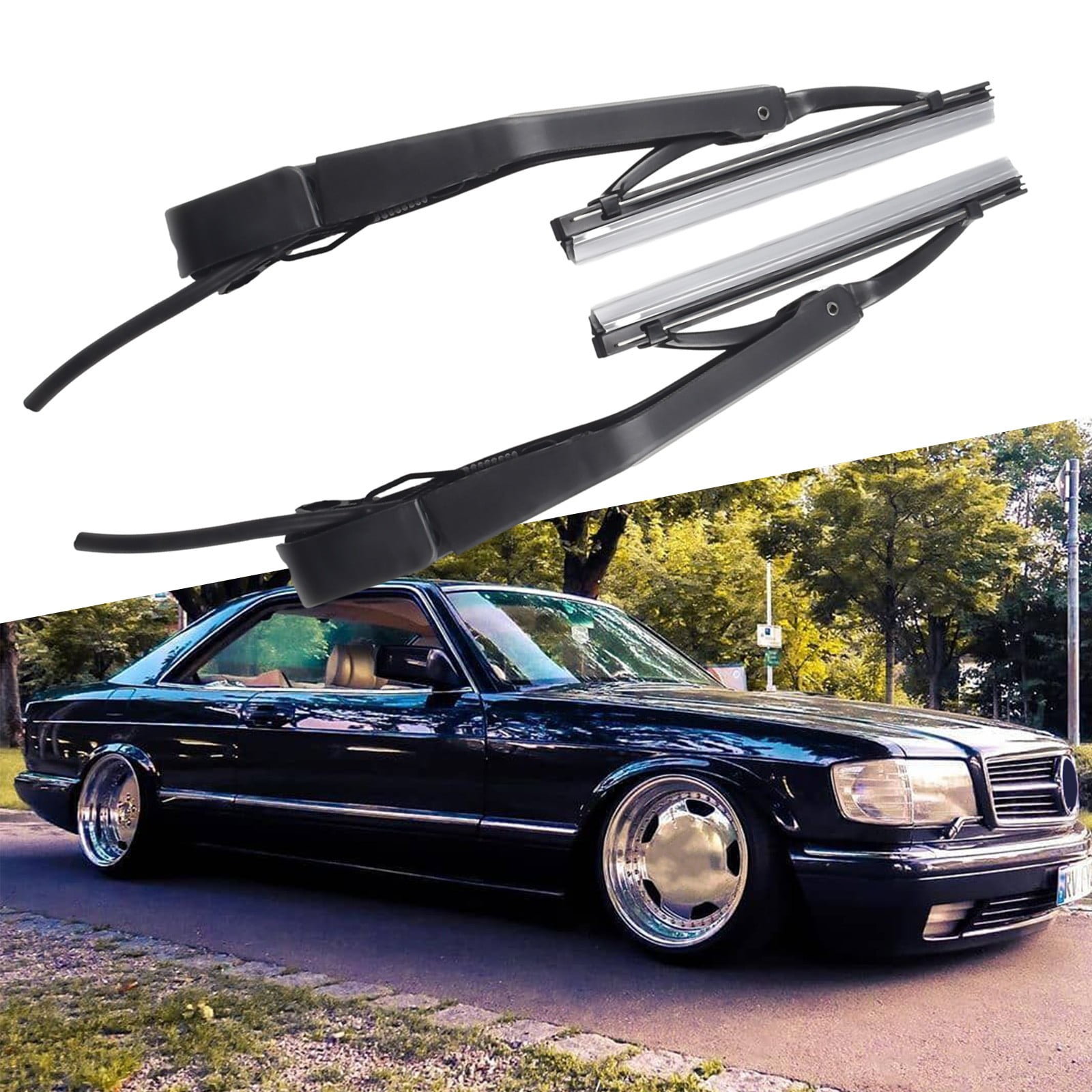 Headlight Wiper Rh+Lh for Mercedes W126 A1268204544 A1268204644 ...