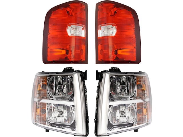 Headlight and Tail Light Kit 4 Piece - Compatible with 2007 - 2010 ...