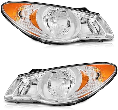 Headlights for 2007-2009 Hyundai Elantra Headlight Assembly Compatible ...