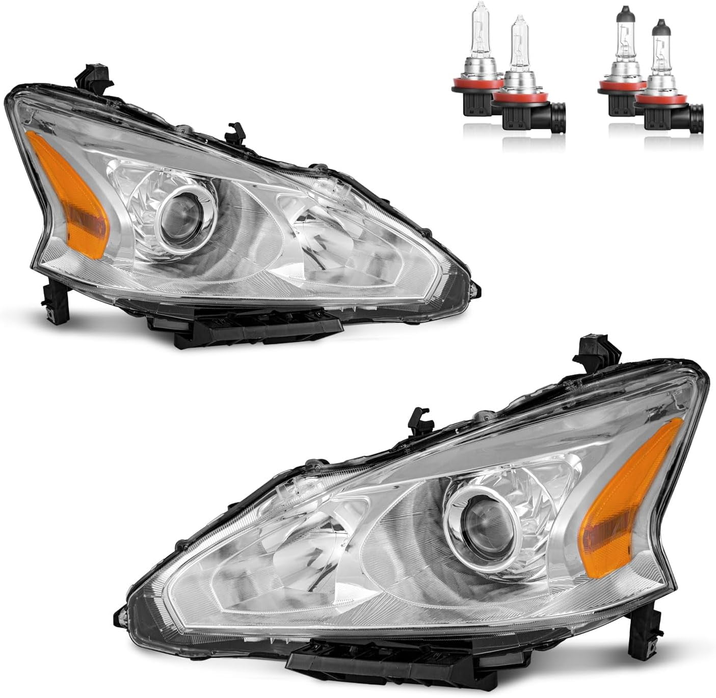 Headlights Assembly for 2013 2014 2015 Altima 4-Door Sedan Headlamp ...