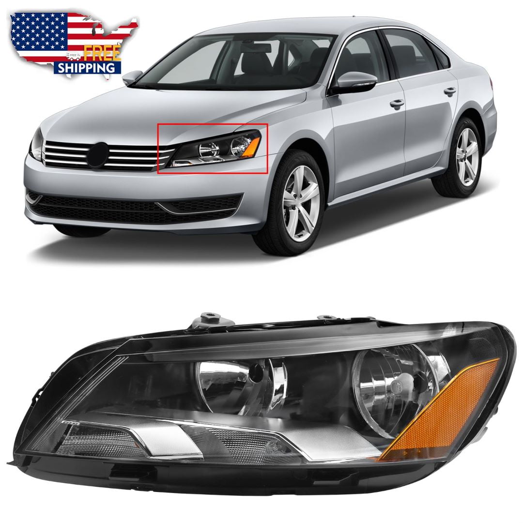 Headlights Assembly Fit For 2012 2013 2014 2015 Volkswagen Passat, Left ...