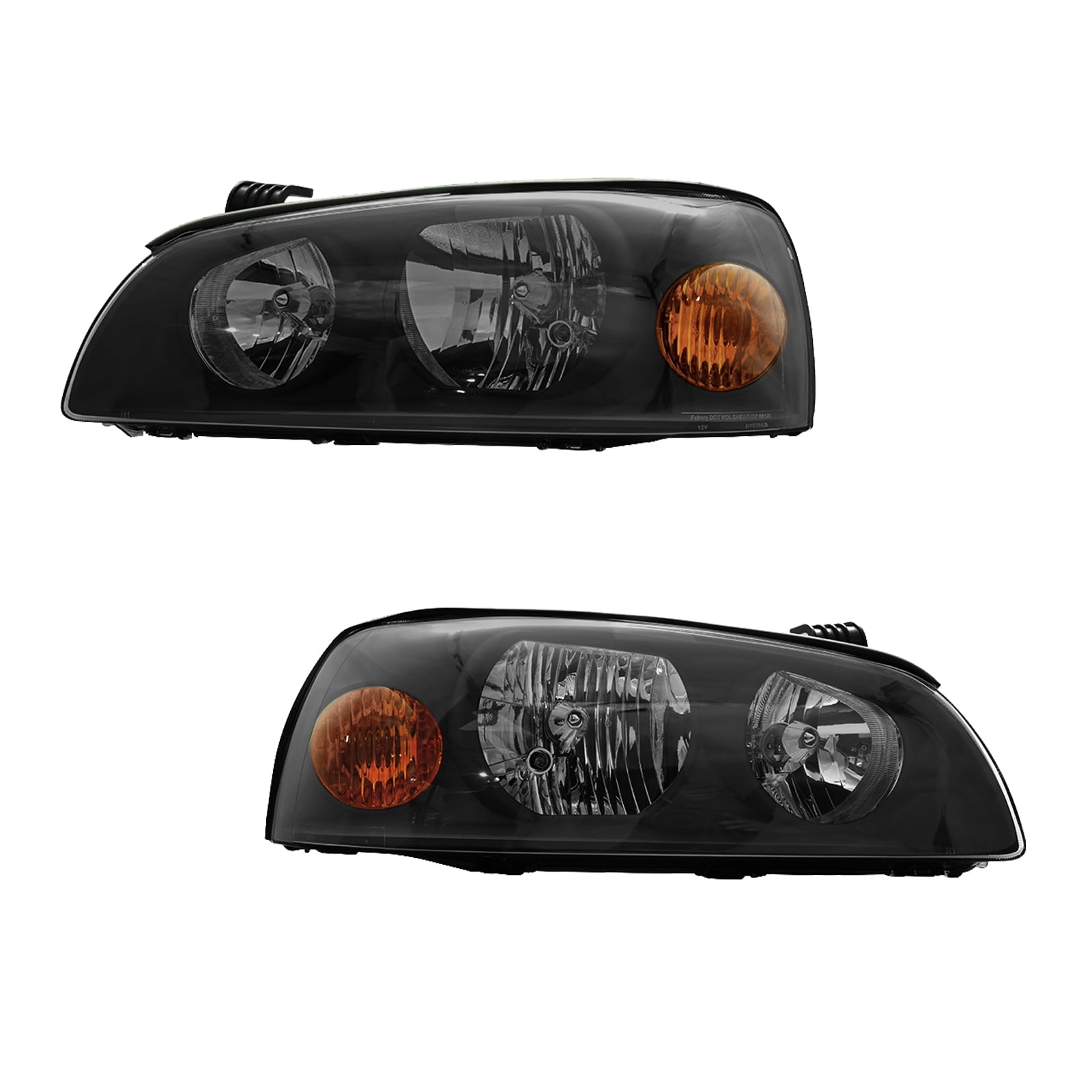 Headlights Assembly for 2004-2006 Hyundai Elantra 4 Cyl 2.0L With bulb ...