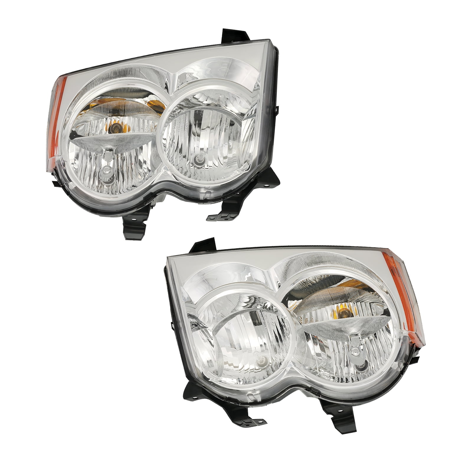 Headlights Assembly for 2005-2007 Jeep Grand Cherokee With bulb Halogen ...