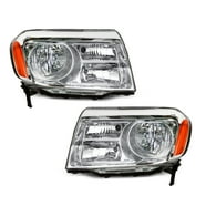AKKON - Ford Fusion Front Light Assembly, Clear Chrome Headlights ...