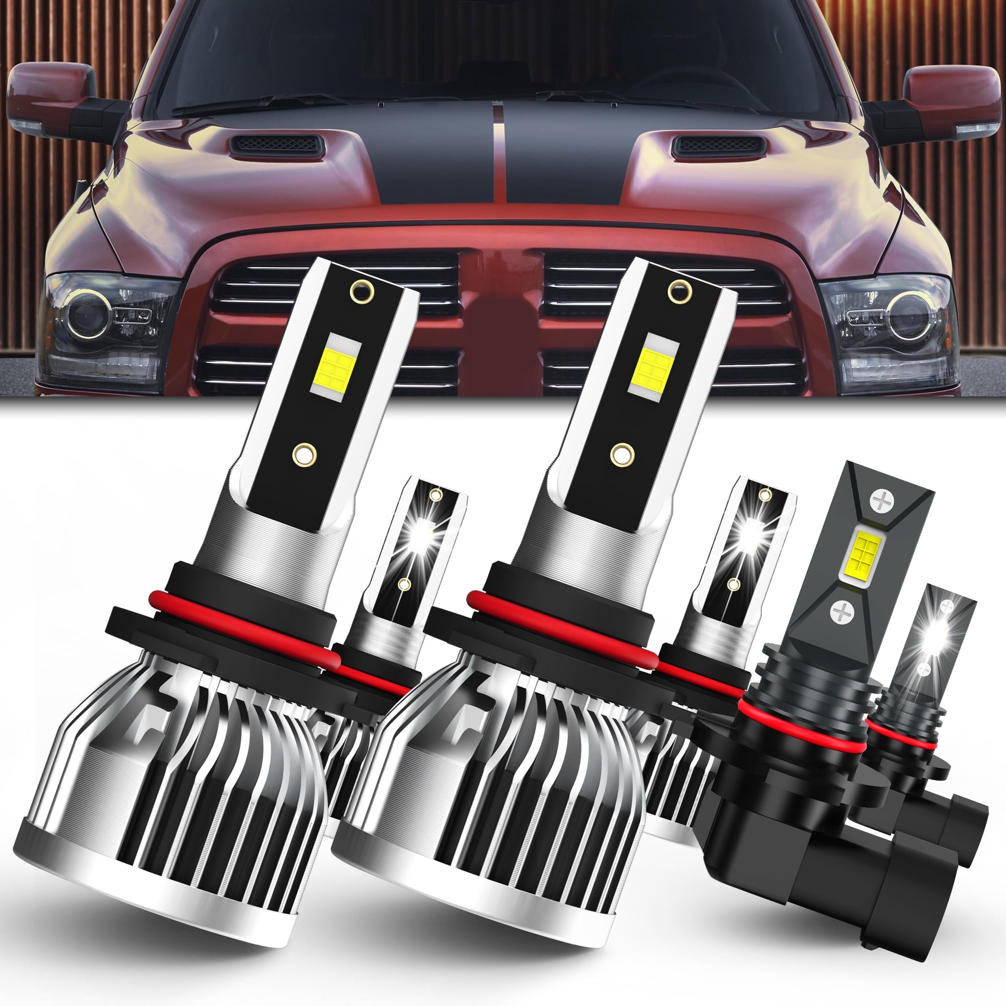 Headlights Fit For Dodge Ram 2013-2015 with projector LED Headlight ...