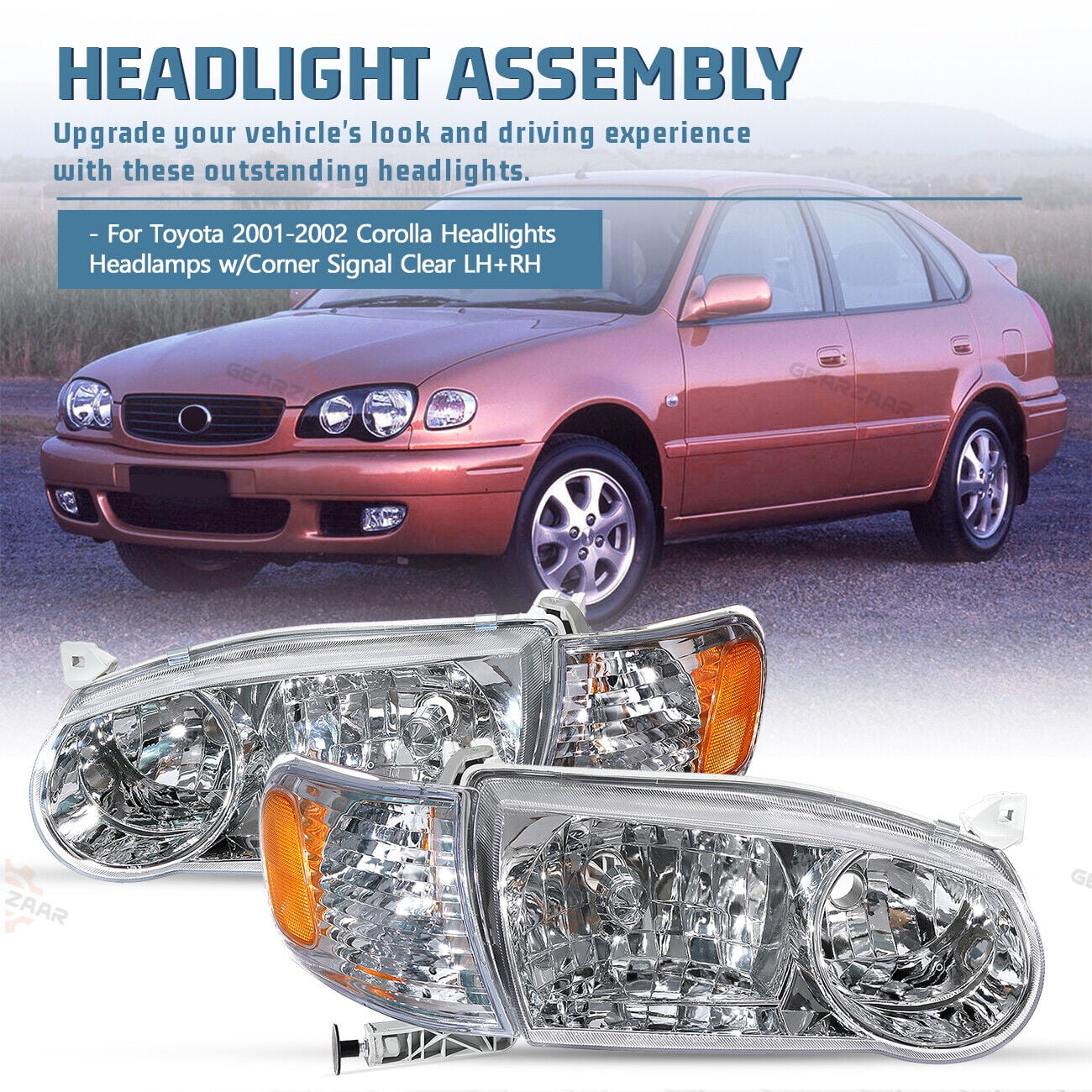 2001 Toyota Corolla Headlights