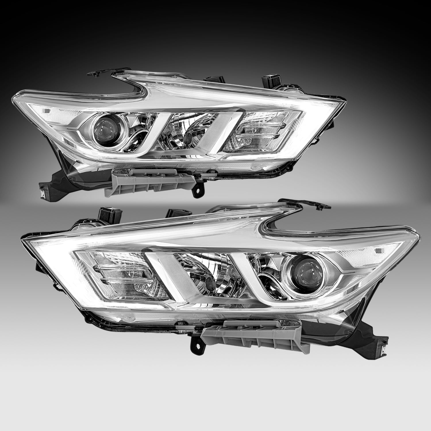Headlights For 2016-2018 Nissan Maxima S|SL|SV LED DRL Headlamps Pairs ...