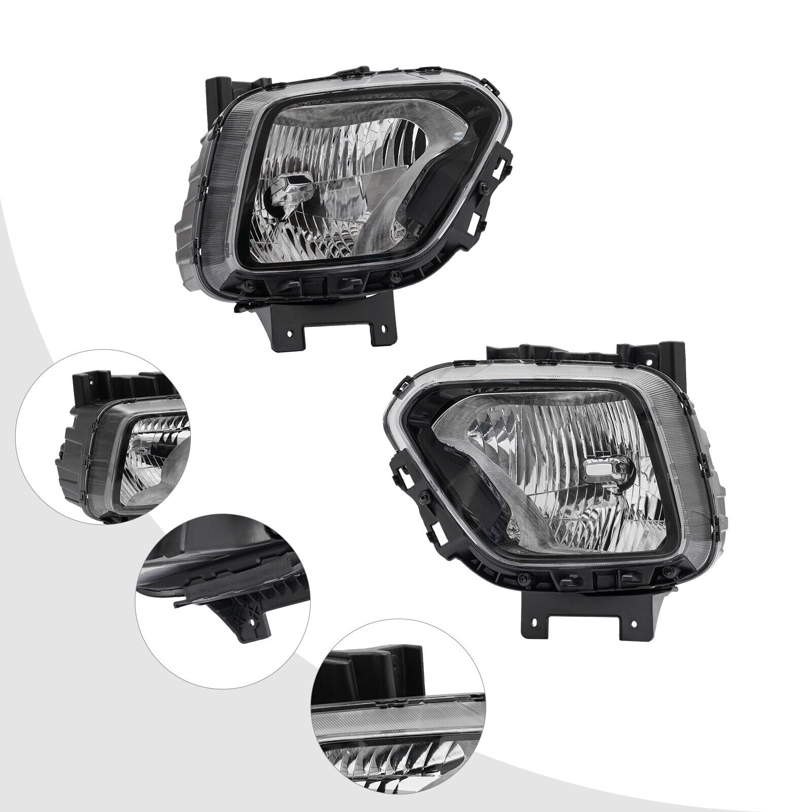 Headlights Headlamps Halogen Projector Pair Left & Right For 2020-2021 Kia Soul - Walmart.com
