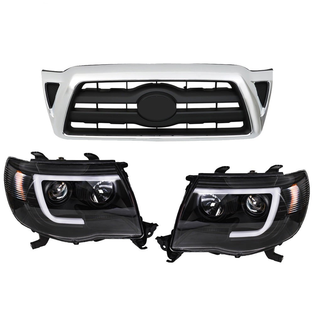 Headlights Left&Right For Toyota Tacoma 2005-10 11 Front Bumper Grille ...