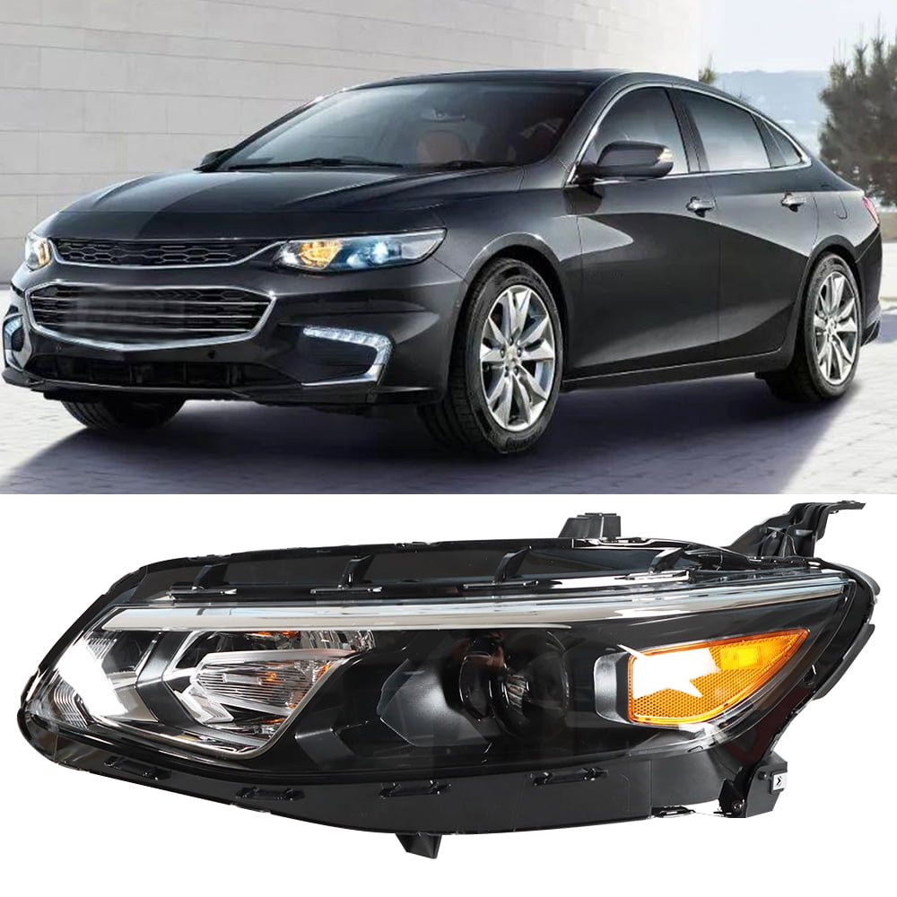 Headlights Replacement for 2016 2017 2018 Chevy Malibu Halogen Model ...