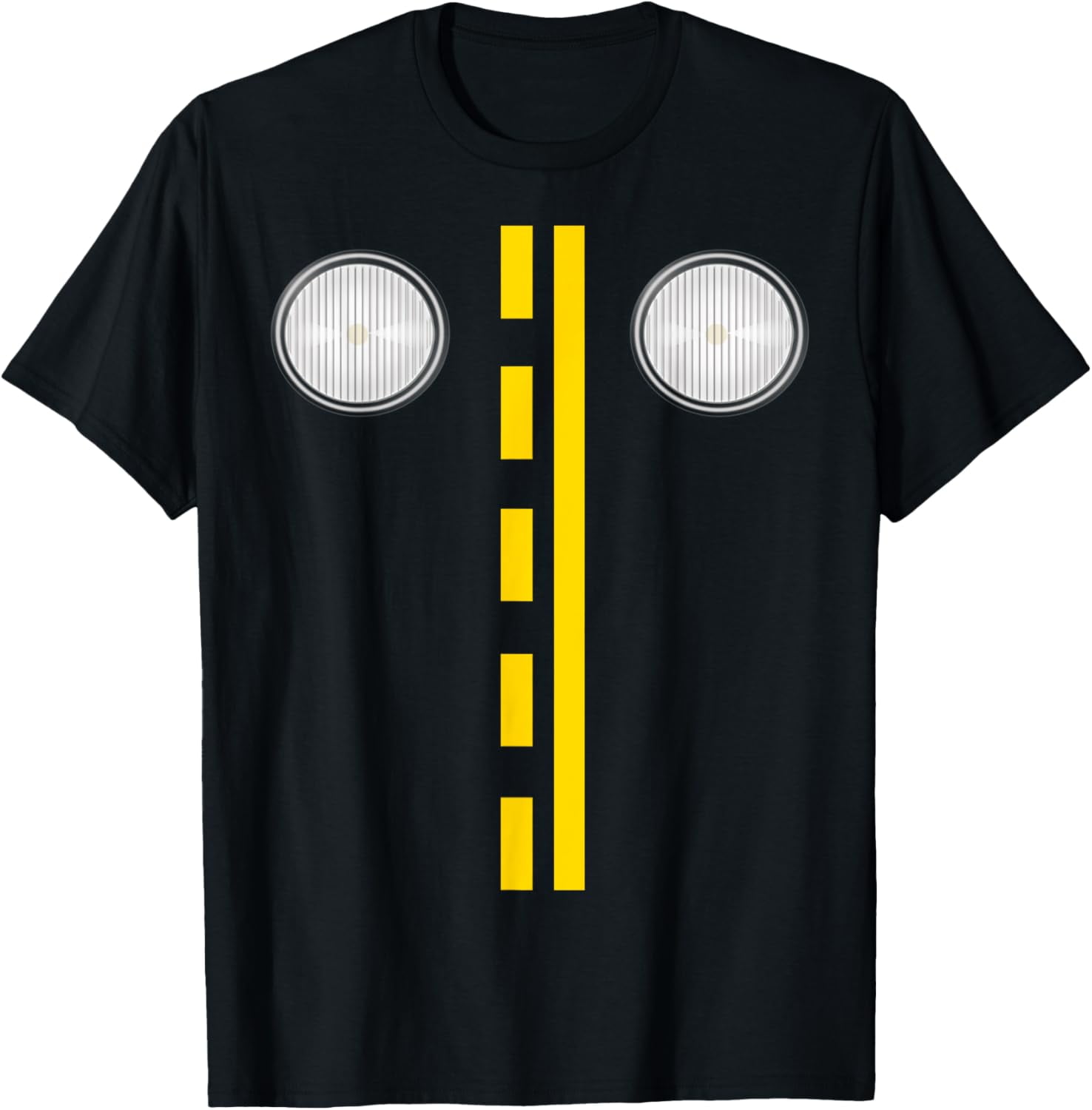 Headlights With Road Markings Funny Halloween Costume Shirt T-Shirt ...