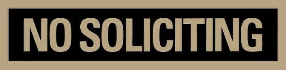 Headline Sign - Self-Stick .. Sign, NO SOLICITING" Sign, .. 2 x 8 ...