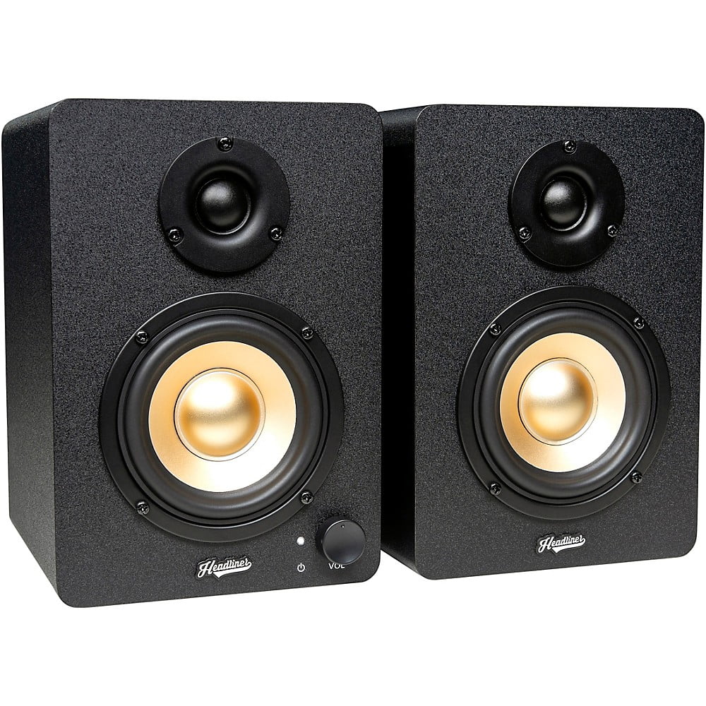 Headliner HD3 3.5 In. Powered Studio Monitors Pair Black - Walmart.com