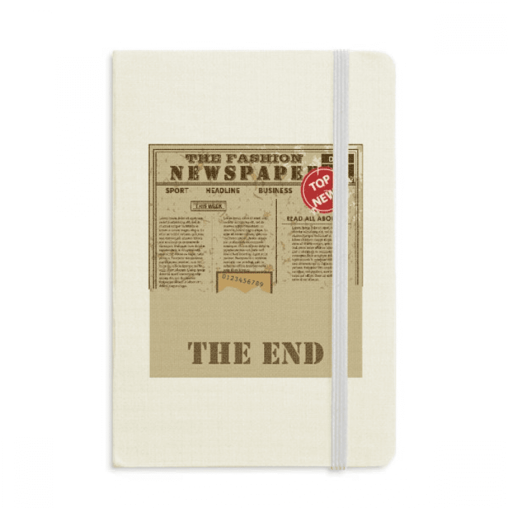 Headlines Lost News Art Deco Fashion Notebook Official Fabric Hard ...