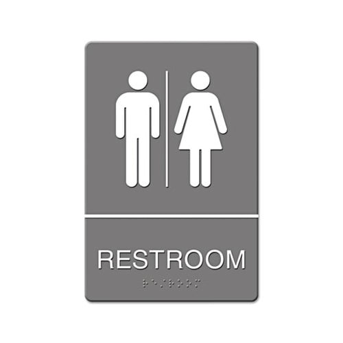Headlines Outdoor Plastic Restroom Signs - Walmart.com