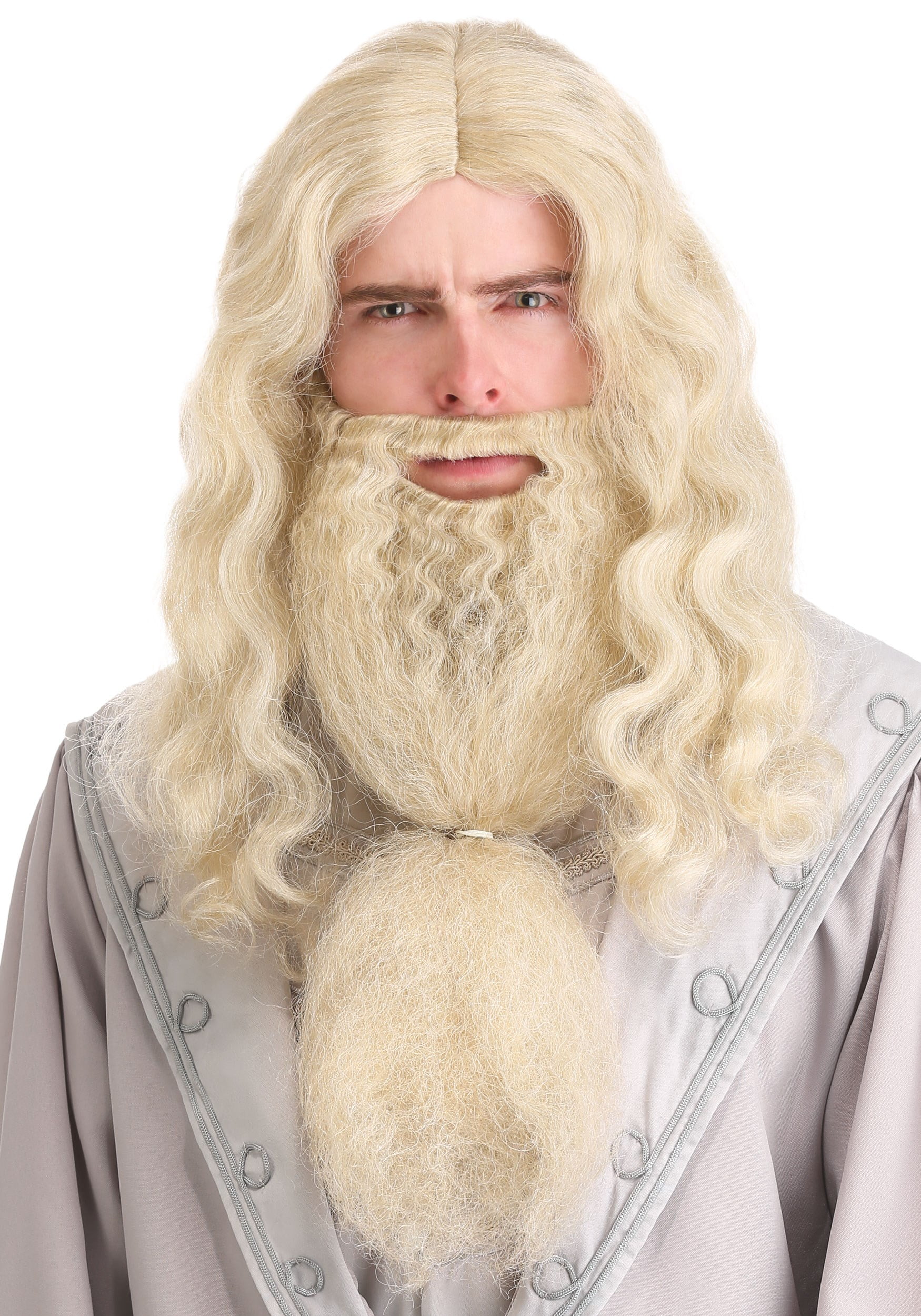 Headmaster Wizard Adult Wig and Beard - Walmart.com