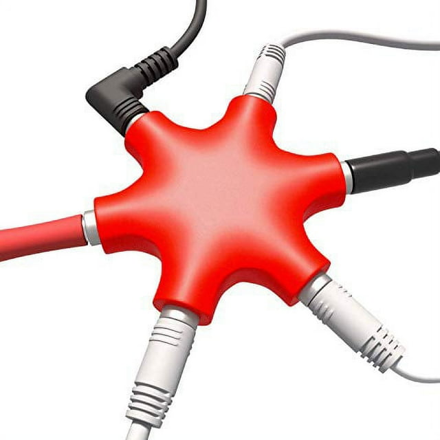 Headphone 1 to 5 Port Splitter 3.5mm Audio Headphones Multi Jack ...