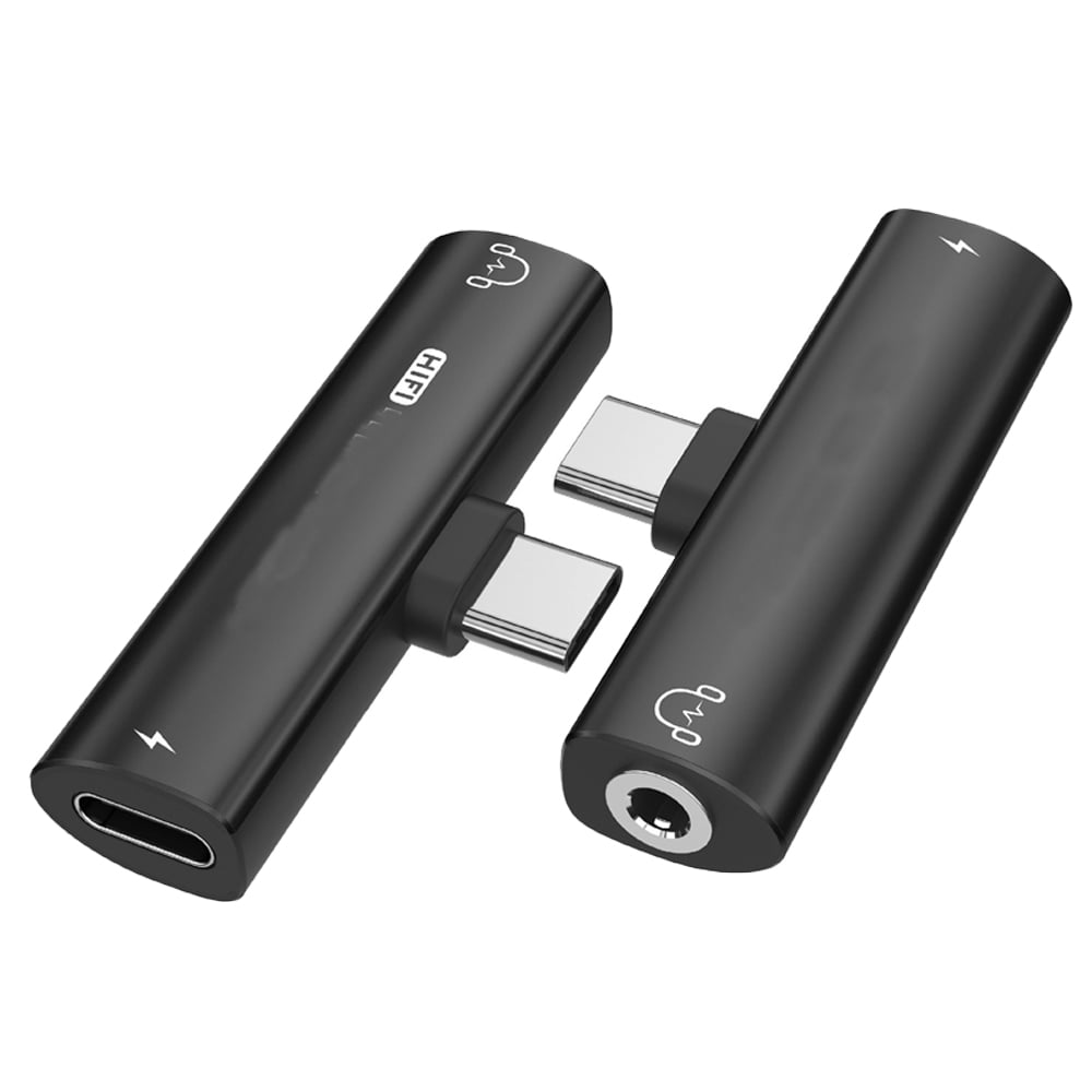 Headphone Adapter, 2 In 1 Usb C To 3.5Mm Headphone Jack Hifi Dac With ...