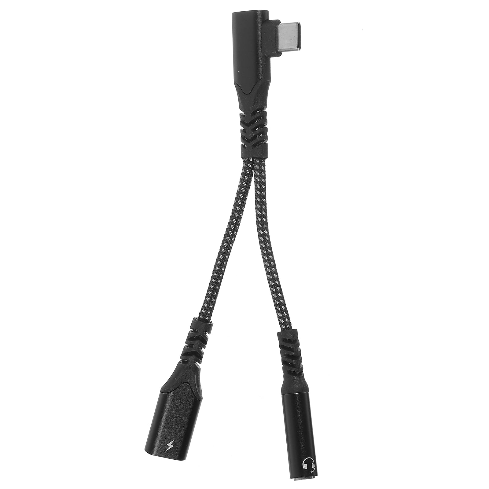 Black Aluminum Alloy Audio Port Adapter for Charging with 60W Fast ...