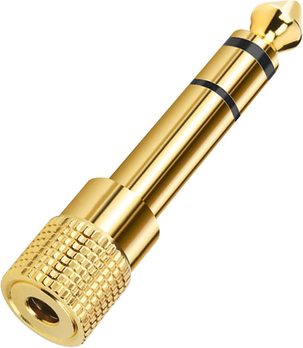 Headphone Adapter for Piano Keyboard, 3.5mm 1/8" Female to 6.35mm 1/4 ...