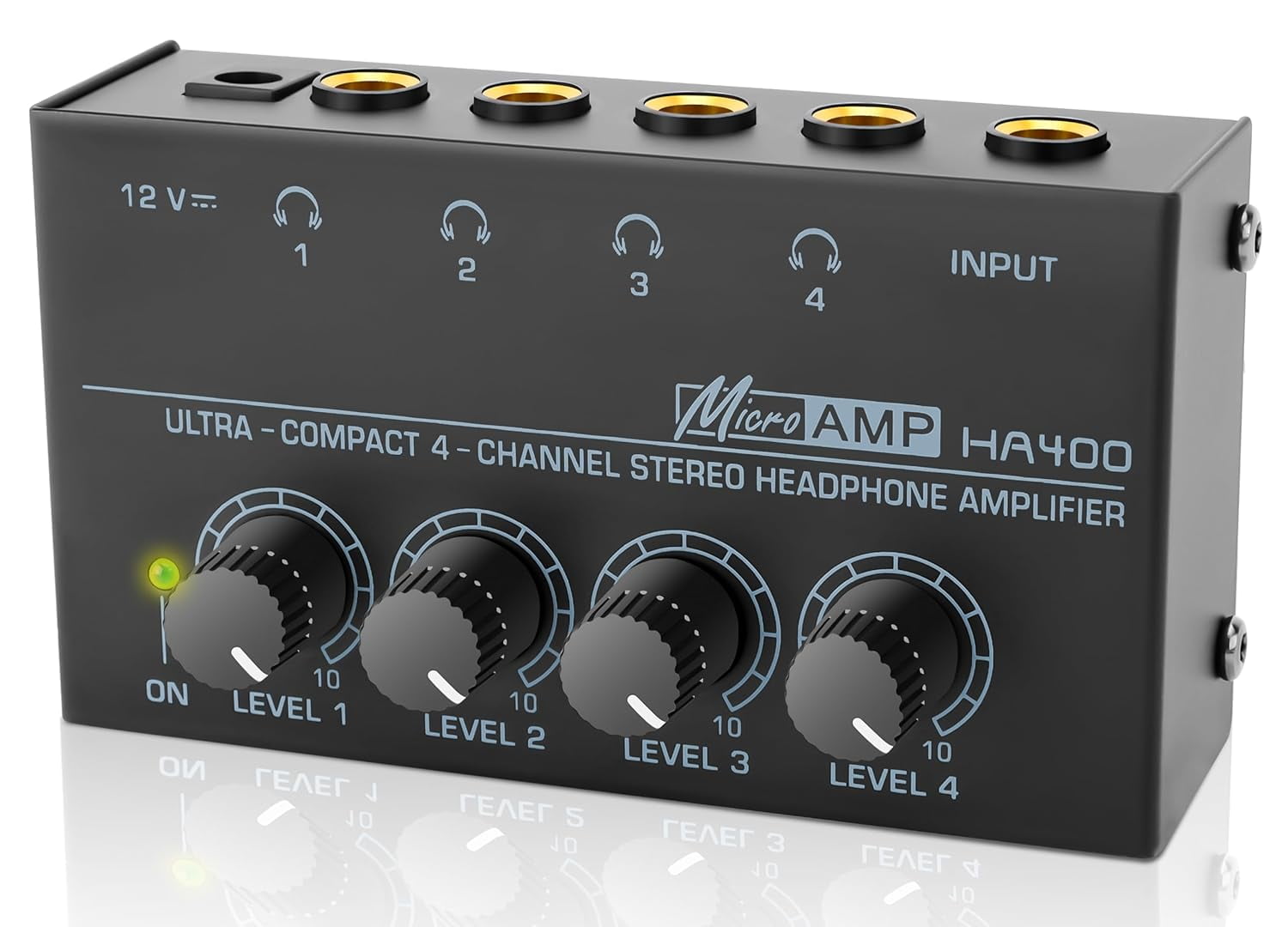 Headphone Amplifier -4 Channel Metal Stereo Audio Amplifier, Mini ...