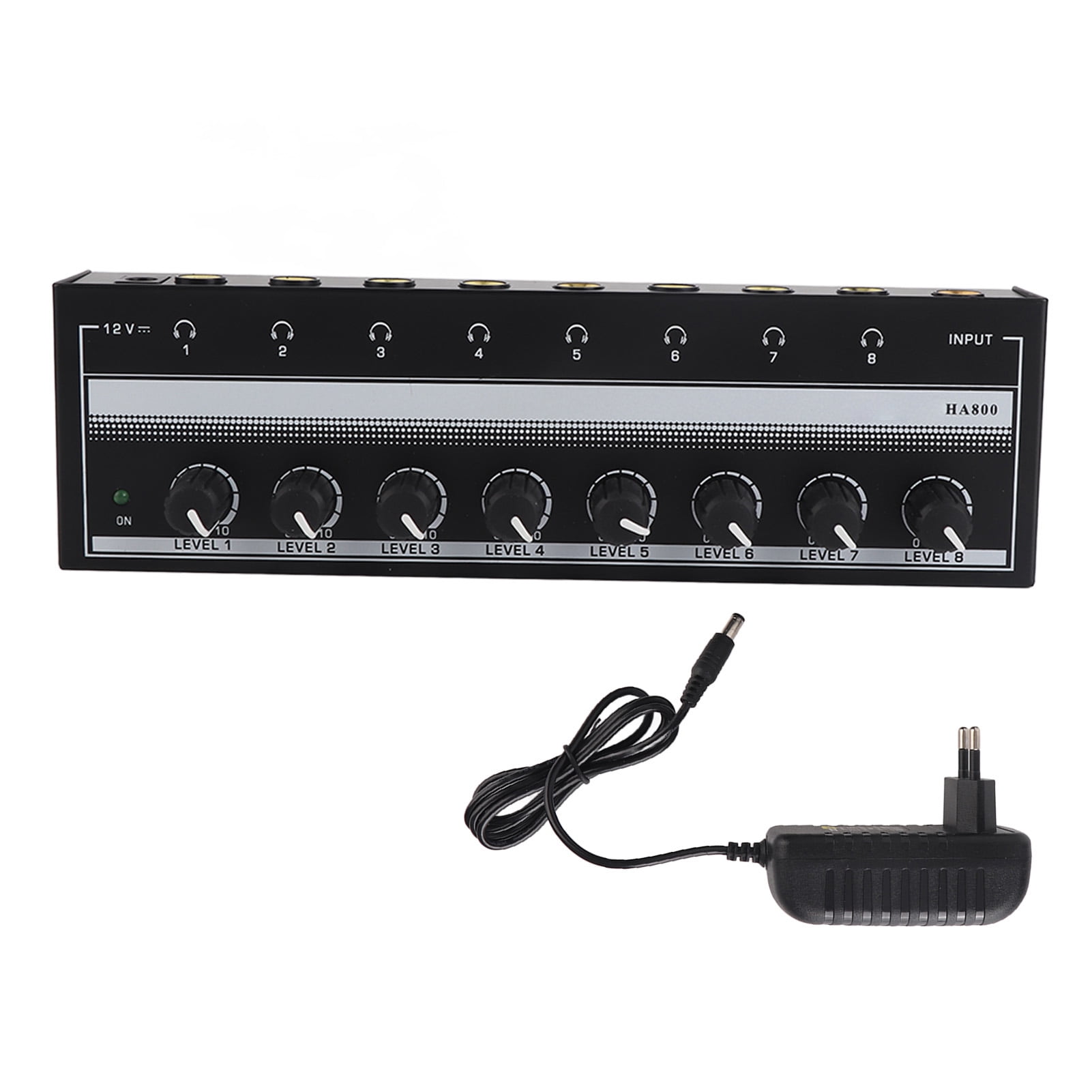 Headphone Amplifier 8 Channel Portable Metal Stereo Amplifier for ...