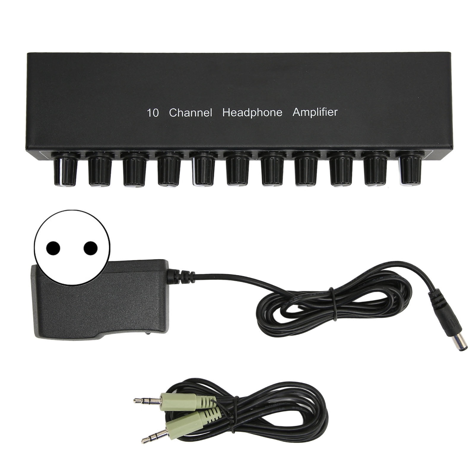 Headphone Amplifier Aux Mini Jack 3.5mm Input 1 in 10 Out Channel ...