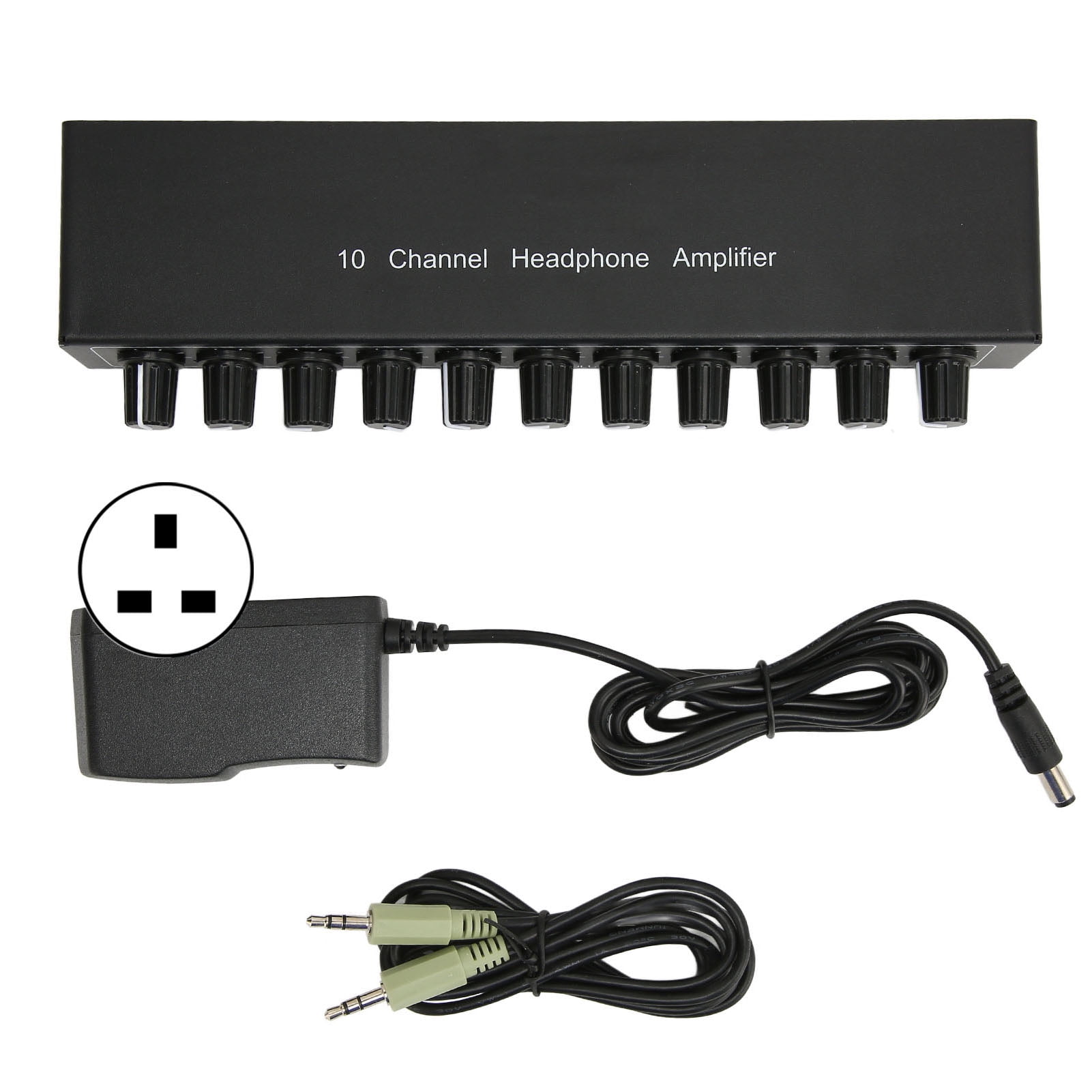 Headphone Amplifier Aux Mini Jack 3.5mm Input 1 in 10 Out Channel ...