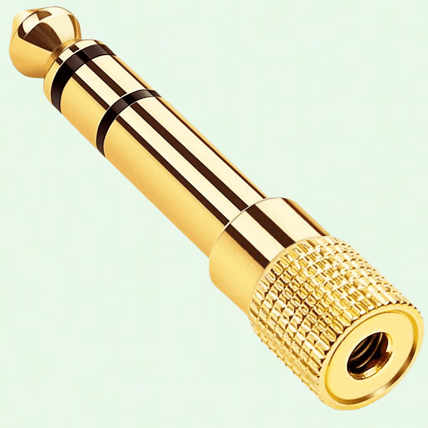 Headphone Audio Adapter Plug, 1/4 inch Male to 3.5mm Female, Gold ...
