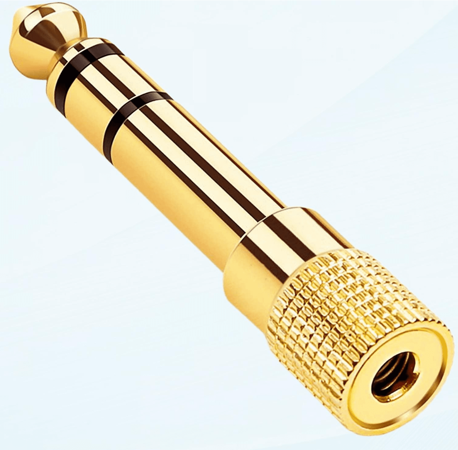 Headphone Audio Adapter Plug 3.55mm 1/8 inch Female to Male 6.35mm 1/4 ...