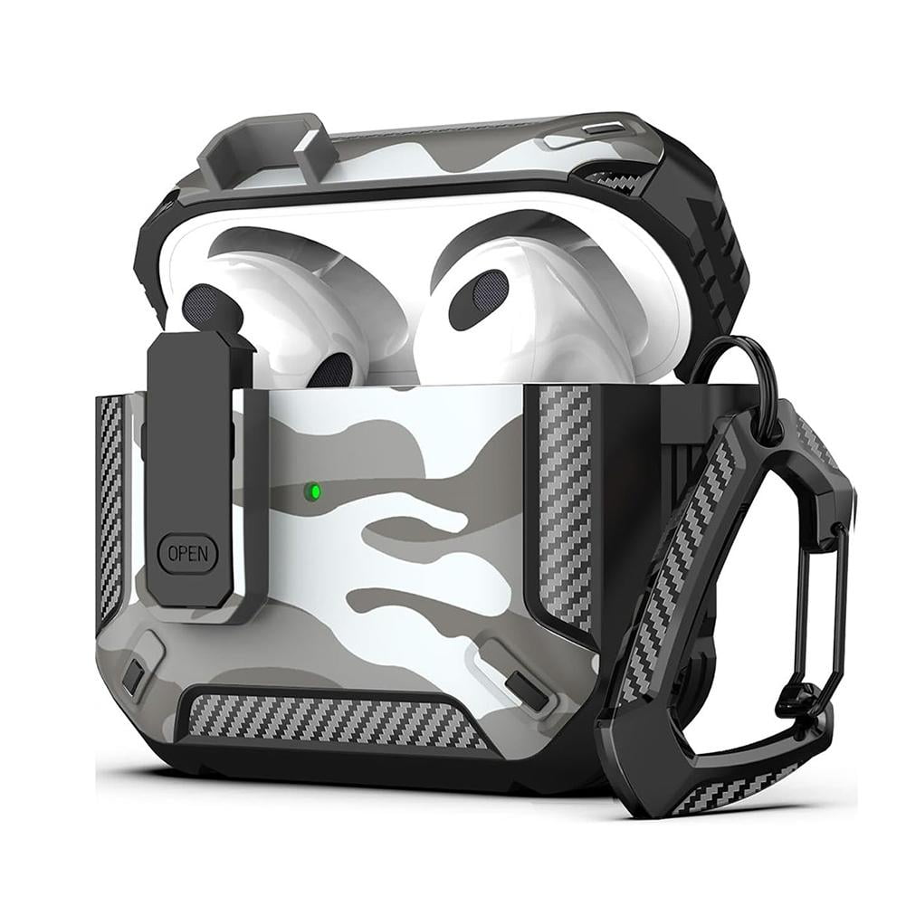 Headphone Case for AirPods 4rd Generation Case Cover, Military Hard Shell Protective Armor with ...