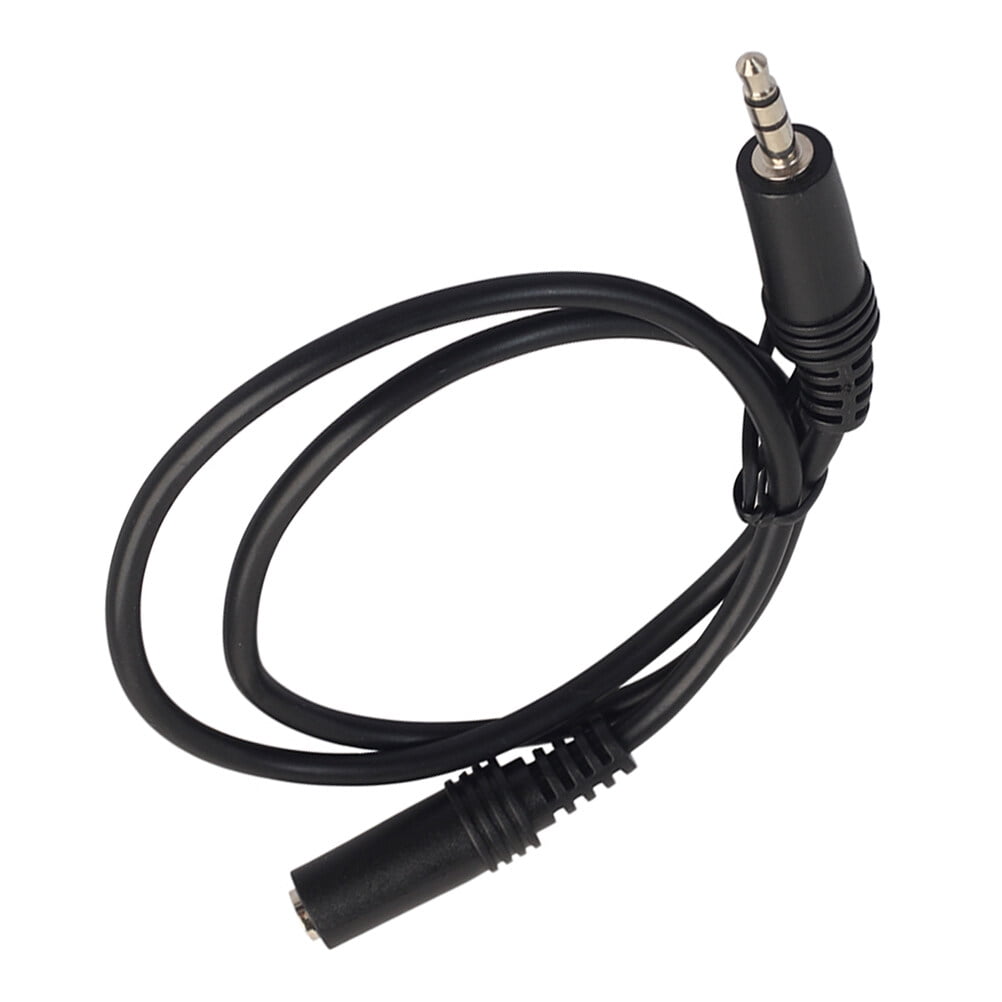 Headphone Jack Extension Aux Cord Adapter Audio Cable Earphone Black ...