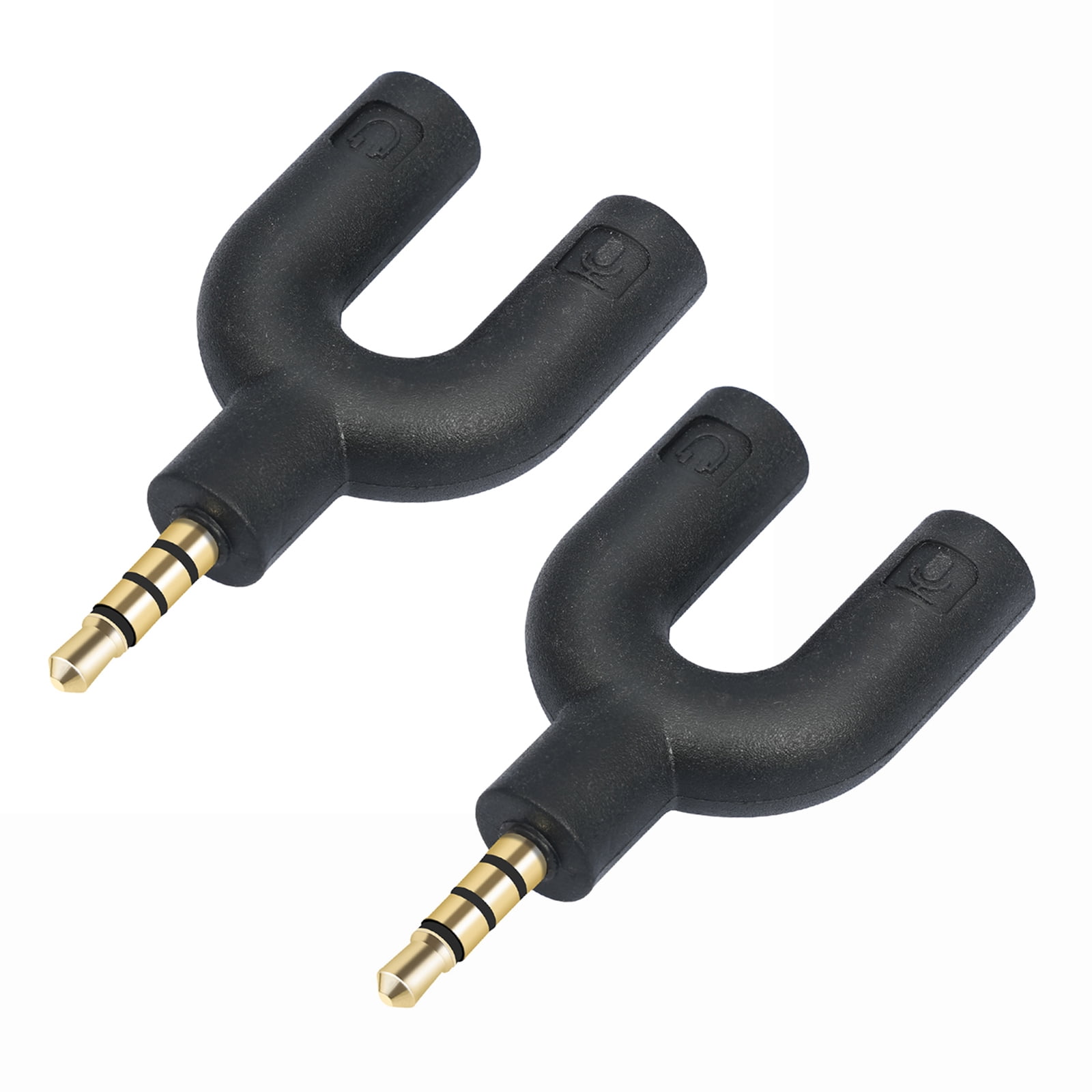 Headphone Microphone Splitter, 3.5mm TRRS Auditory Splitter Cable for ...