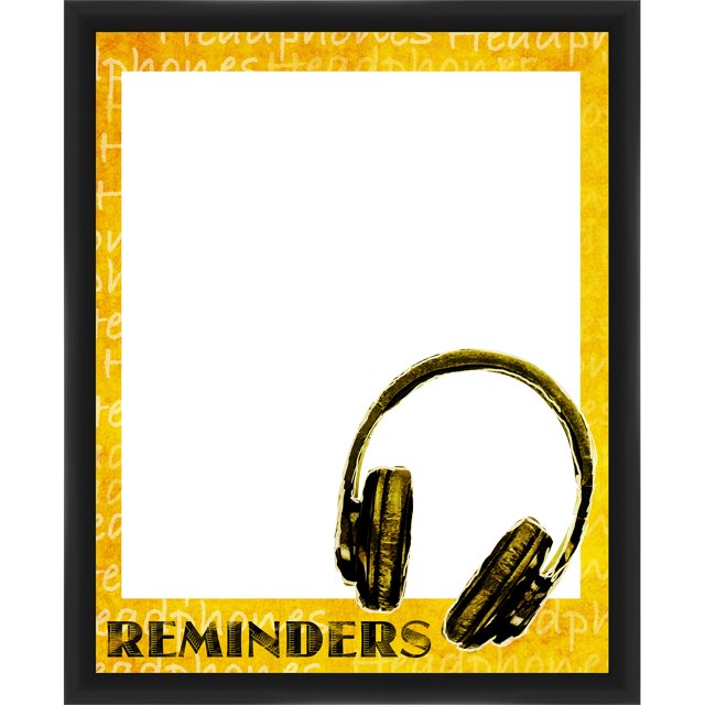 Headphone Reminders 1 Memoboard - Walmart.com