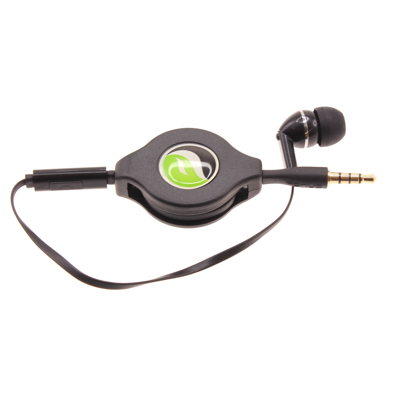 Headphone Retractable Mono Earphone for TCL 50 XL 5G/XE 5G/LE - 3.5mm w ...