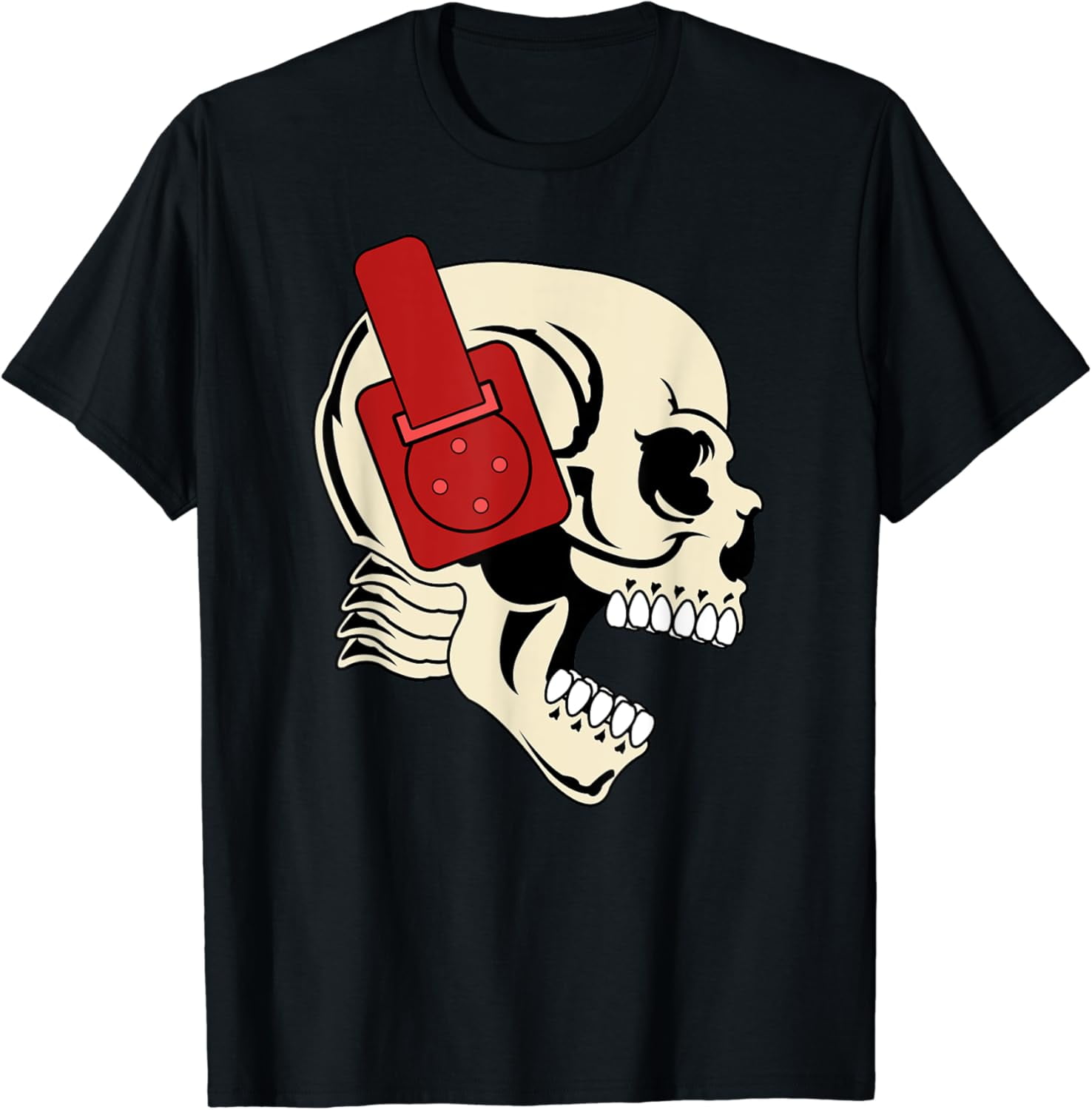 Headphone Skull | DJ Halloween Creepy EDM Gift T-Shirt - Walmart.com