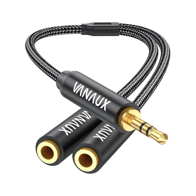 Headphone Splitter,3.5mm Extension Cable Audio Stereo Y Splitter (Hi-Fi ...