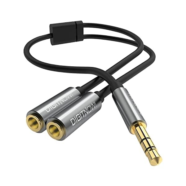 Headphone Splitter,3.5mm Extension Cable Audio Stereo Y Splitter (Hi-Fi ...