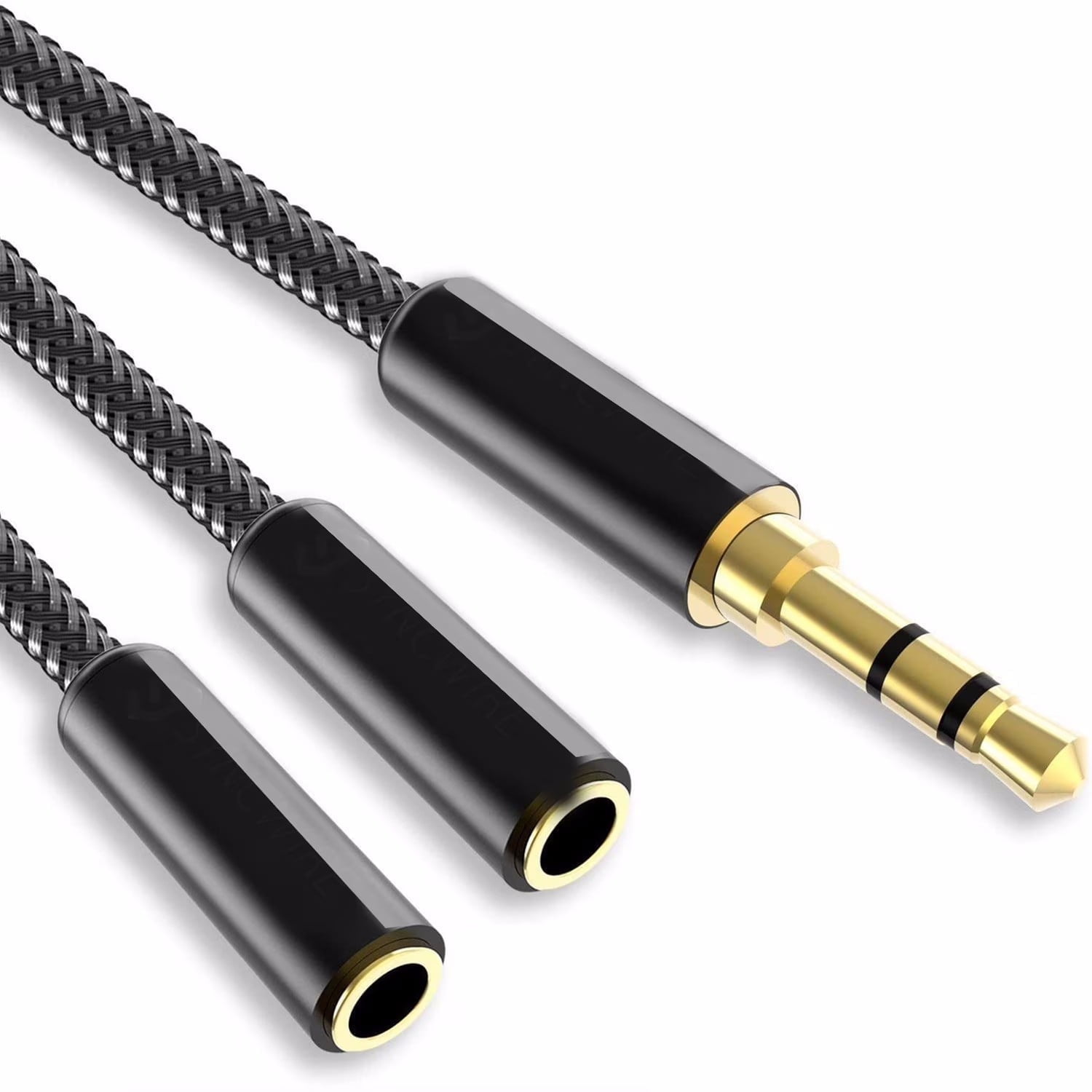 Headphone Splitter, Audio Share Splitter, 3.5mm Male to Dual Female ...