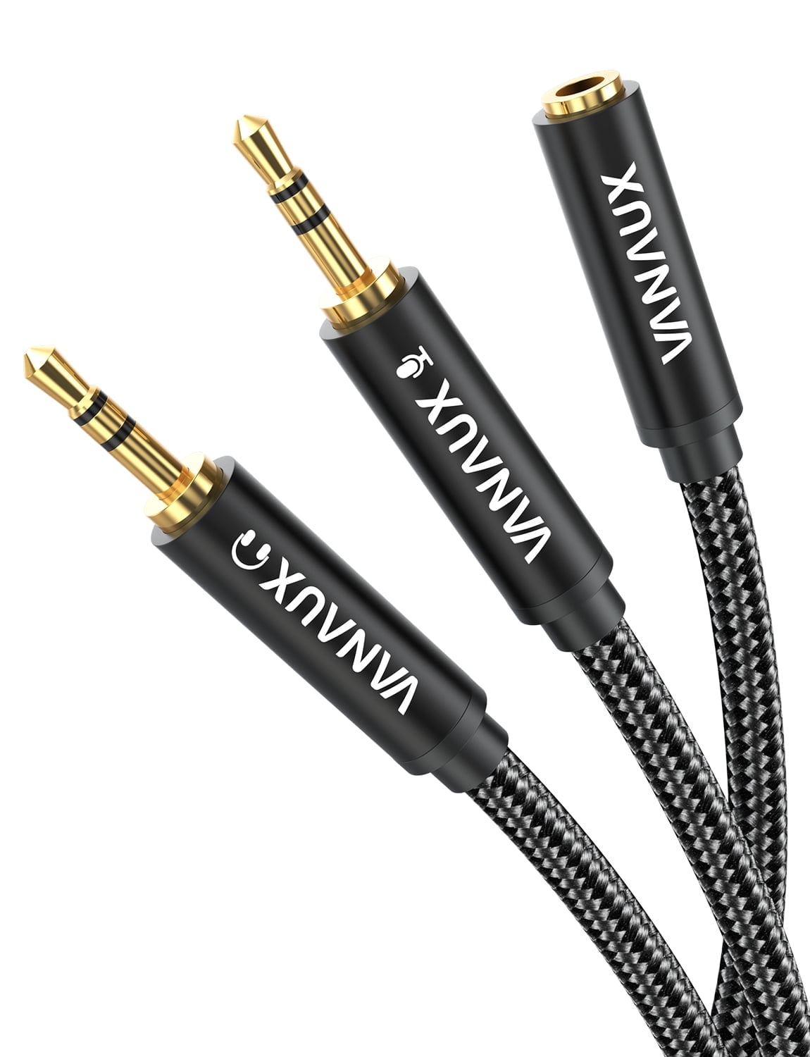 Headphone Splitter Cable for Computer 3.5mm Female to 2 Dual 3.5mm Male ...