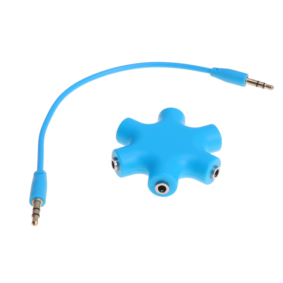 DJ Style Headphone Splitter Audio Adapter for Phone Headset Earphone ...