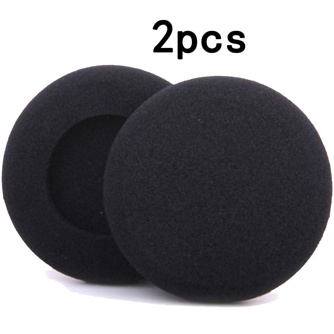 Headphone Sponge Cover 3-6cm Replacement 1 Pair Black Ear Pads Portable ...