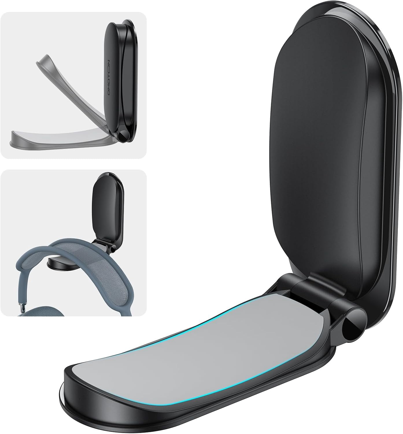 Headphone Stand for Desk, Foldable Sticky Headset Stand Holder ...