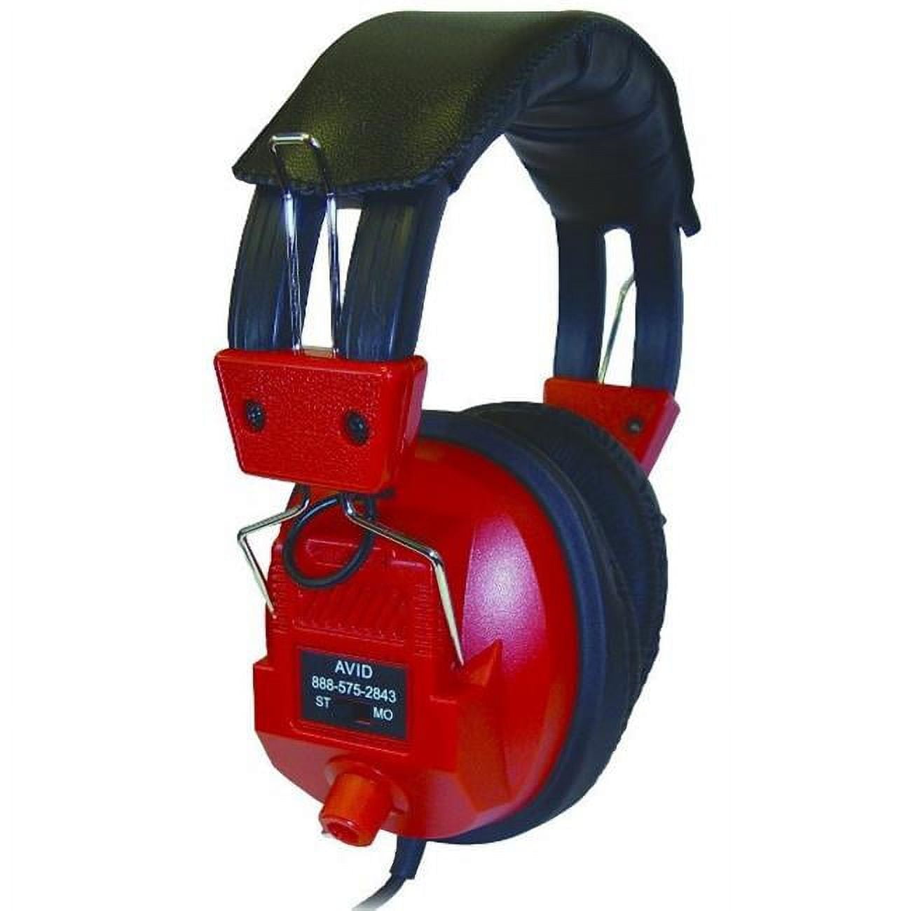 Headphone - Volume Control, Single 3.5 mm. Pin, Adapter, Red - Walmart.com